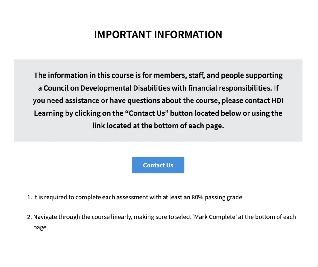 Start Here- Introduction and Contact – HDI Learning